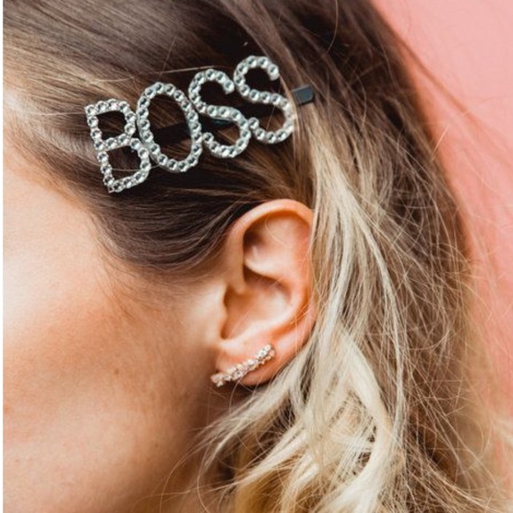 Accessories | Boss Crystal Bling Hair Clip | Poshmark